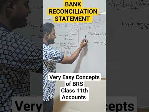 Bank Reconciliation Statement| Easy Concepts of BRS| Class 11th Accounts|#bankreconciliation #shorts
