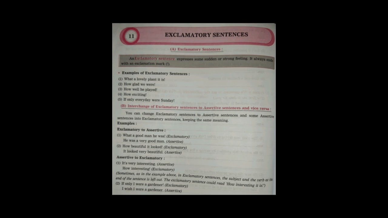 Exclamatory Sentence | English Grammar | Let's Learn Grammar