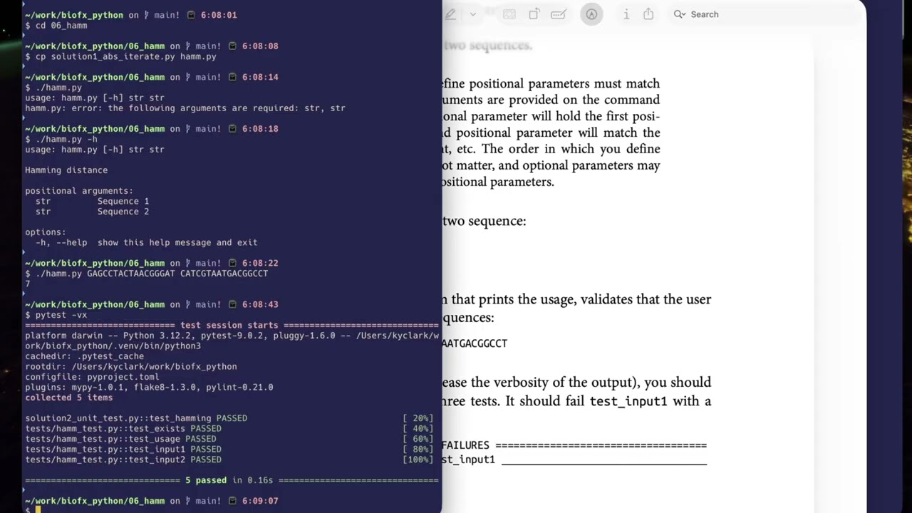 Chapter 6: Finding the Hamming Distance