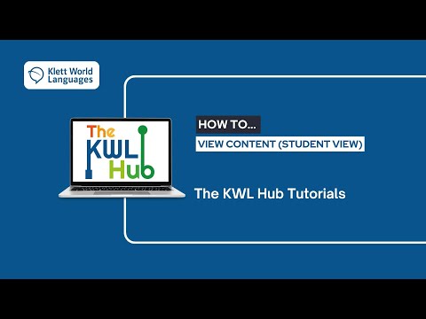 How To View Content (Student View) – The KWL Hub