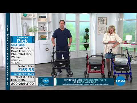 Drive Medical Duet Transport Chair/Rollator Walker