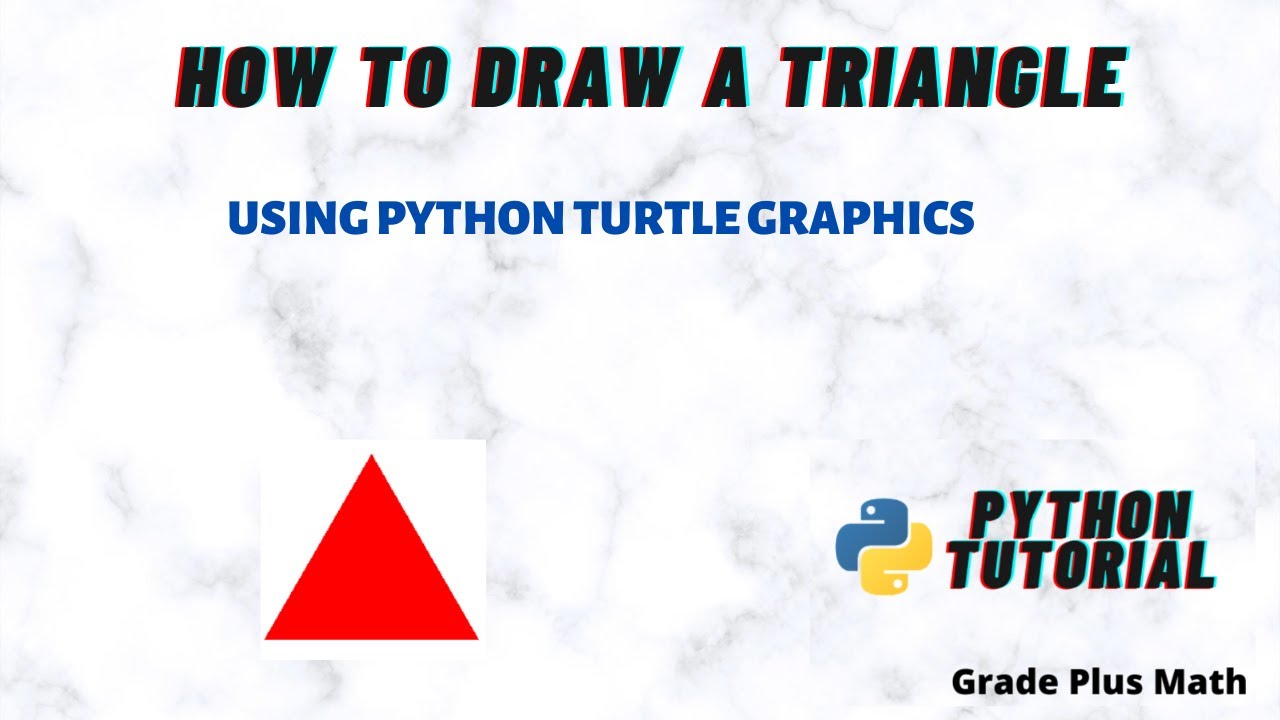 How to draw a triangle using turtle graphics in python