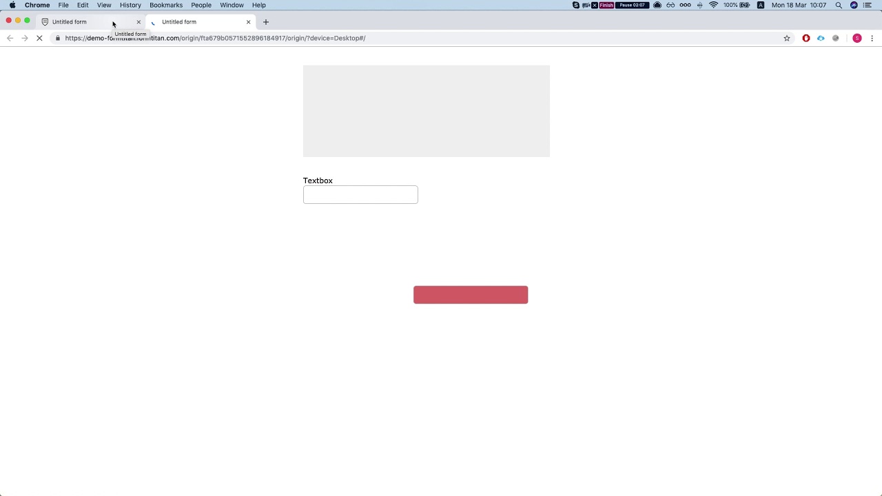 Getting Started: Form builder layout