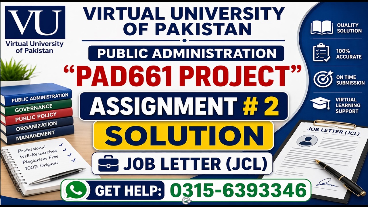 PAD661 Assignment 2 Solution SP2026 Job Letter JCL #pad661 #project
