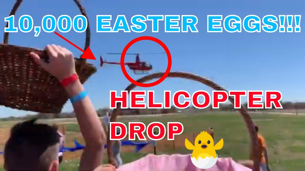10,000 EASTER EGGS!! HELICOPTER DROP
