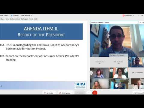 CBA Meeting March 25, 2021