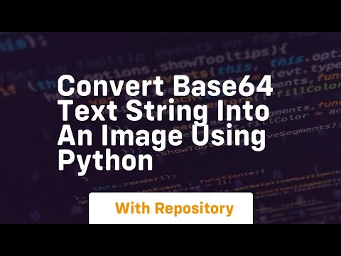 Convert base64 text string into an image using python