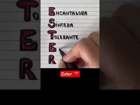 Significado del nombre ESTER #nombre #significado #ester