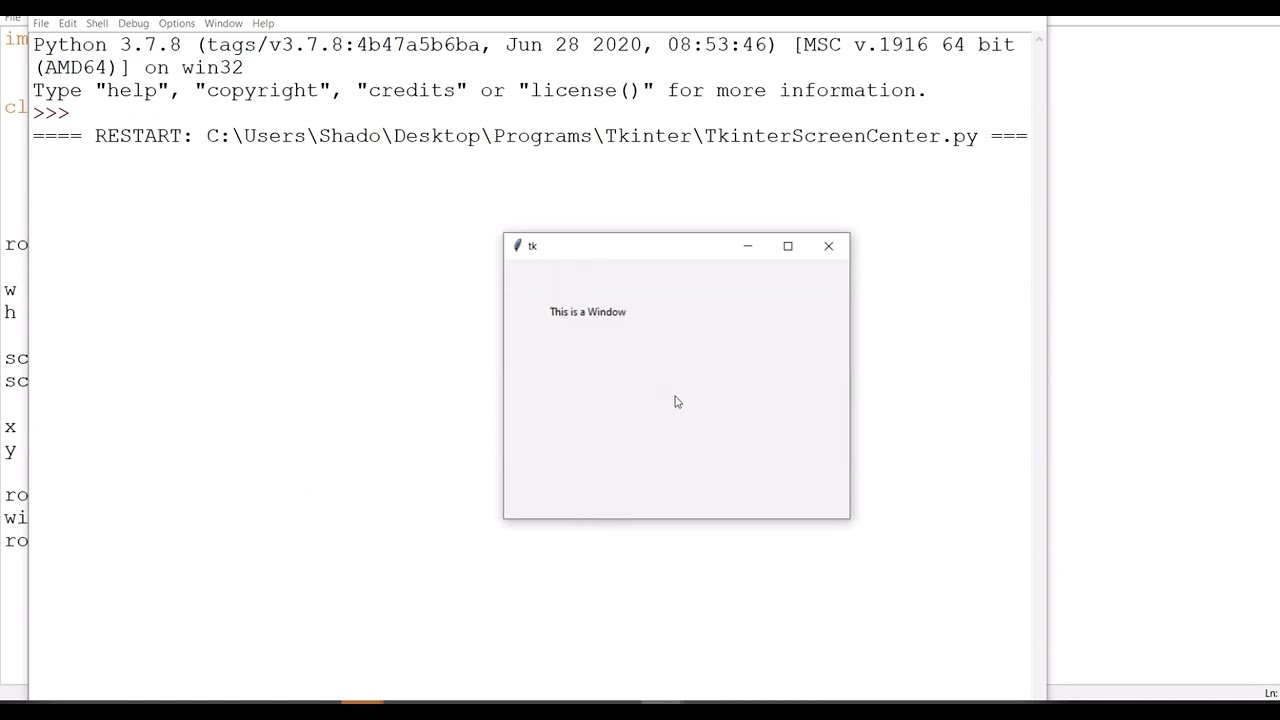 How To Center a Tkinter Window On The Screen - 2 Methods!