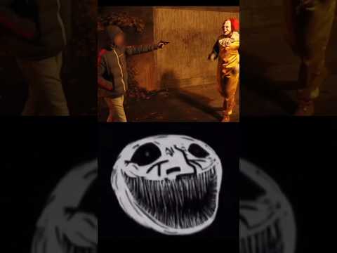 Insane! This man was pointing a gun #trollface #memes #shorts