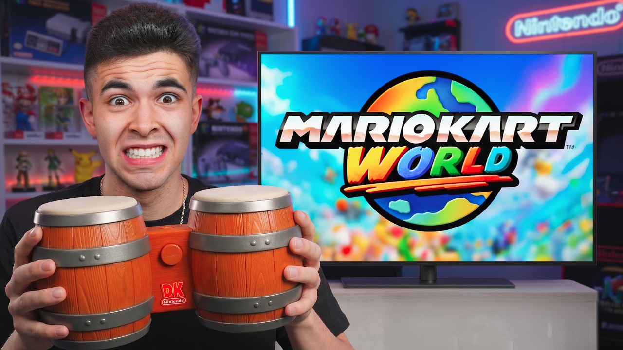 Mario Kart With The 10 HARDEST Controllers!