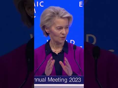 Europe is today 98% dependent on one country - China. We take lithium! Von der Leyen at #WEF23 Davos