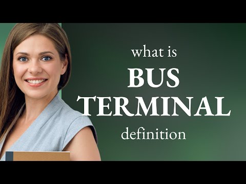 Bus terminal • BUS TERMINAL definition