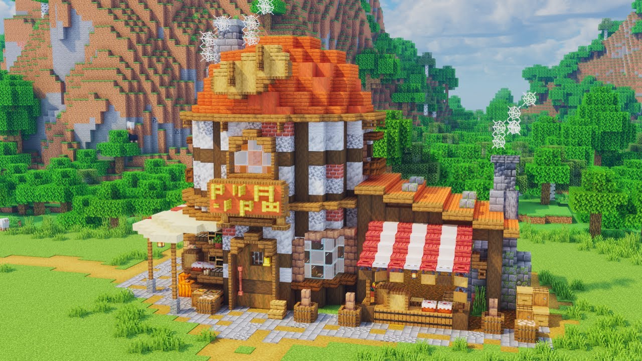 Minecraft│ How to build a fantasy bakery. │Tutorial - Minecraft Builders