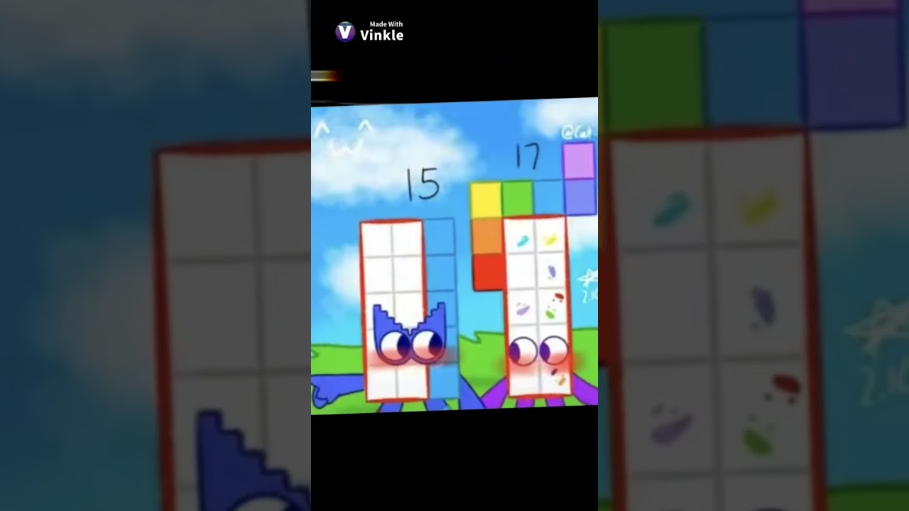 Numberblocks 15 x 17