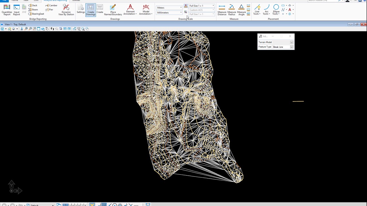 Creating terrain from graphical elements in OpenBridge Designer