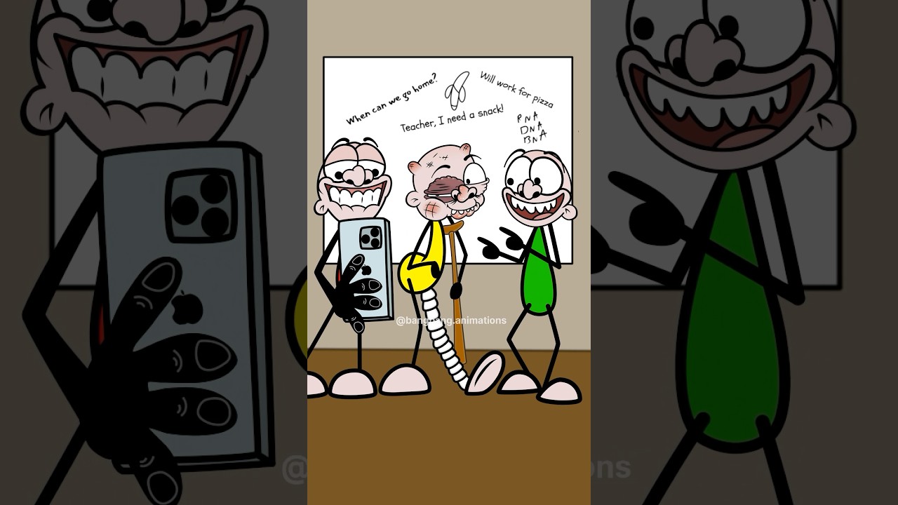 Boys vs Girls in Class Punishment! 😂 (Animation Memes) #shorts #funny