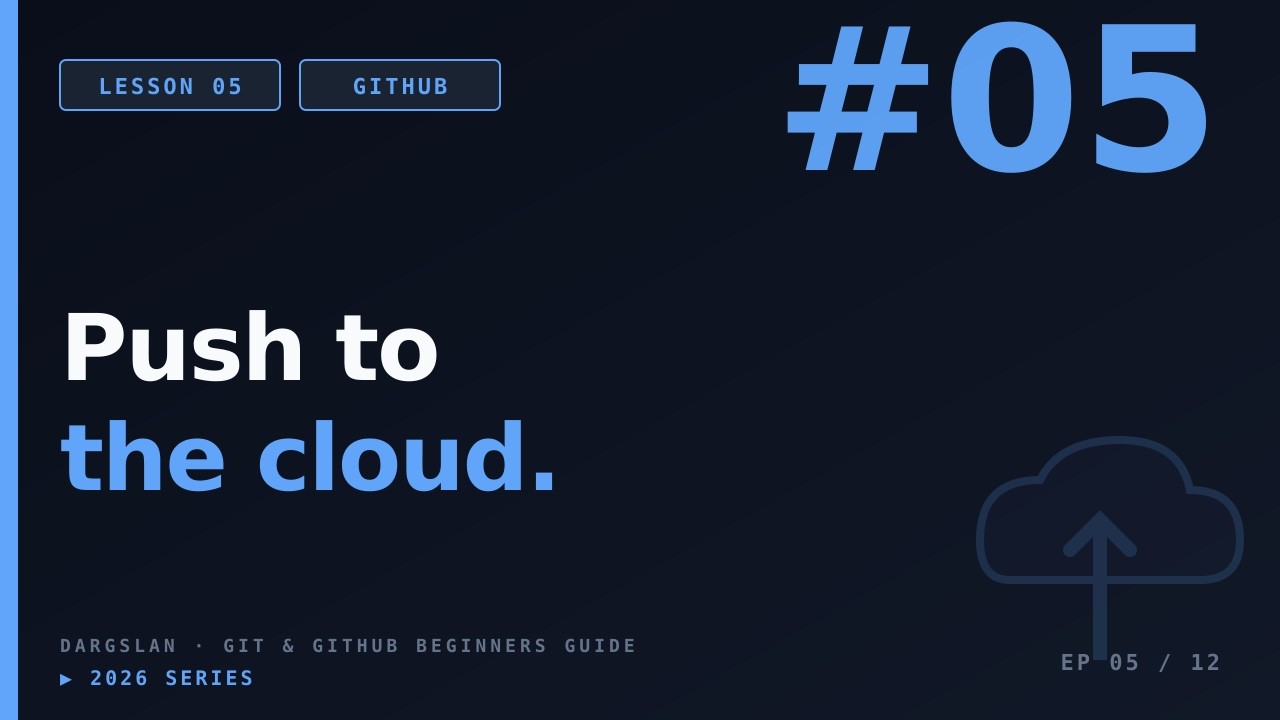 git push, pull, fetch — Sync With GitHub (Lesson 05 — GITHUB)