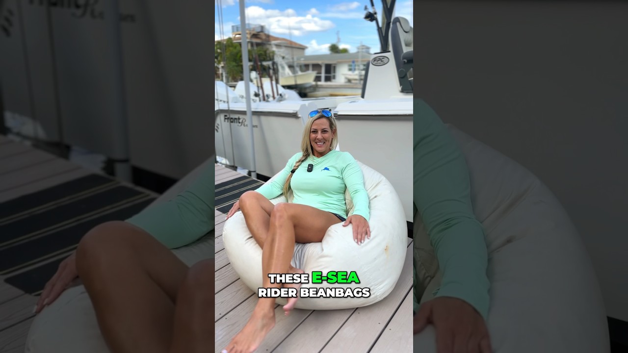 E-SeaRider Bean Bags | The Ultimate Solution for Comfort on Long Boat Rides #fishing #boating