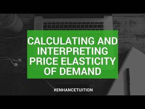 Price Elasticity of Demand - Definition, formula and simple calculation