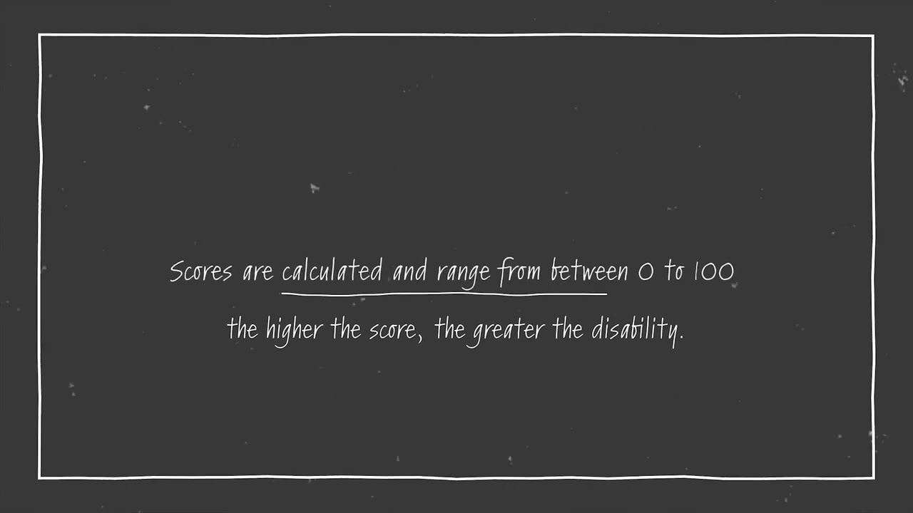 Disabilities of the Arm, Shoulder and Hand (DASH) questionnaire