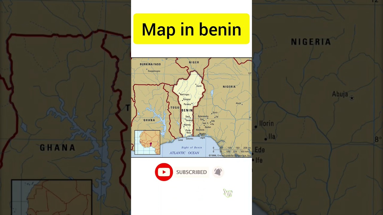 Map of benin country | #factmystery  #shorts