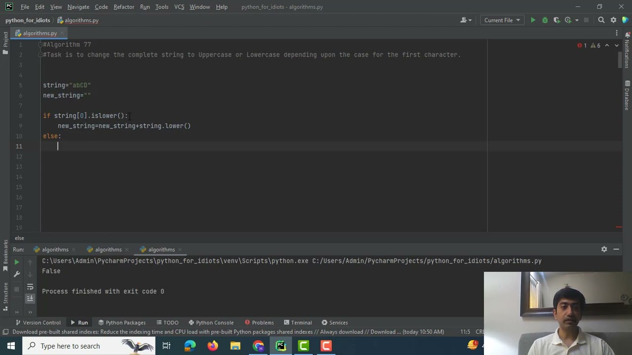 Python Algorithm: Convert String to Uppercase or Lowercase - GeeksforGeeks