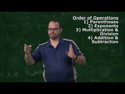 Math Concepts in ASL- #28 Order of Operations