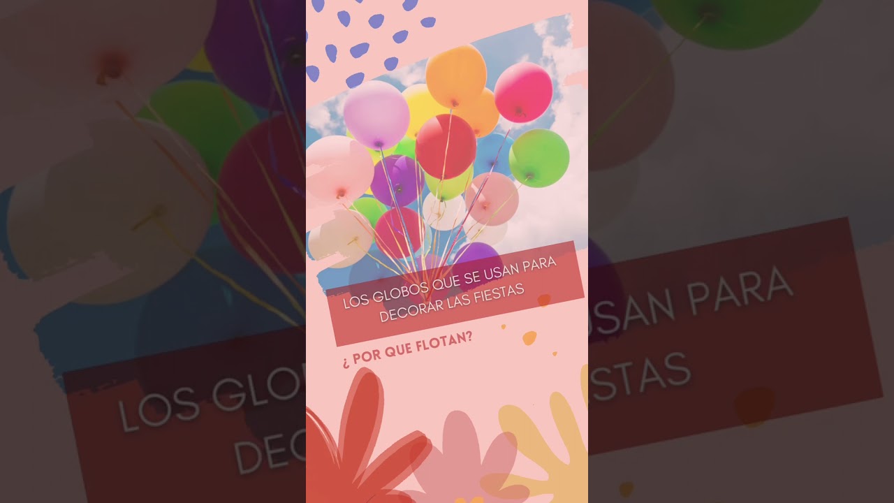 ¿Por qué flotan los globos de helio?