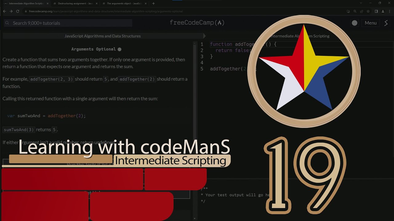 Arguments Optional | Intermediate Algorithm Scripting | freeCodeCamp