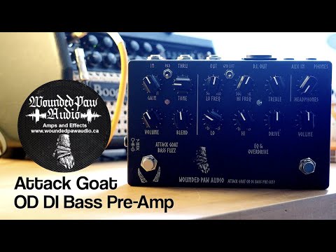 Wounded Paw Audio Attack Goat OD DI Bass Preamp Pre-Amp | Reverb