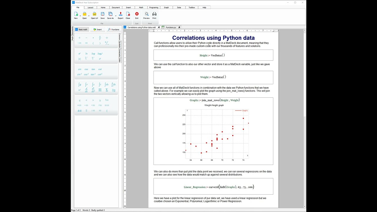 Using the Call Function in MatDeck