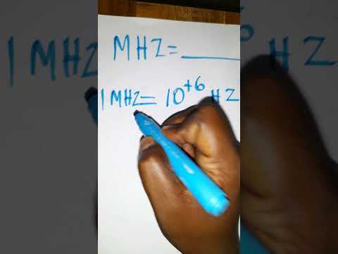 megahertz to hertz