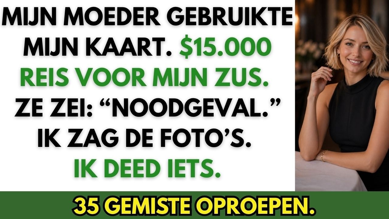 Mijn moeder boekte een reis van $22.000 met mijn kaart—tot ik ontdekte wat ze deed…