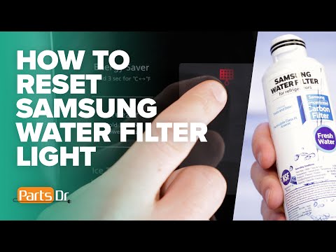 How to reset Samsung refrigerator water filter notification