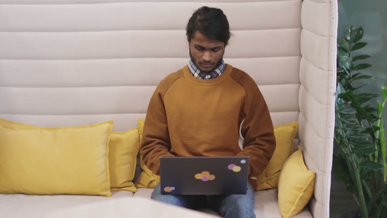 indian businessman working on laptop