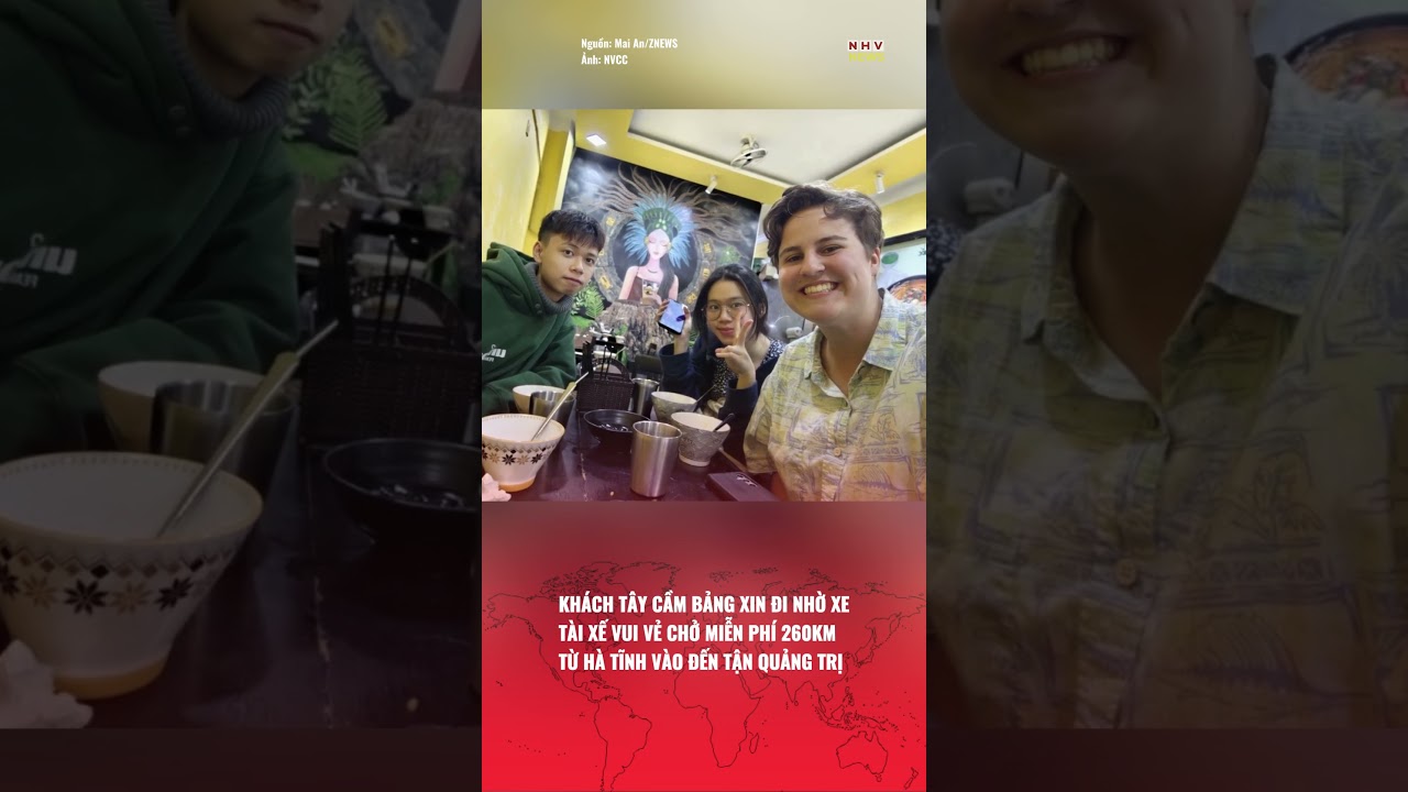 A Vietnamese driver gave a free ride to foreign tourists for over 260km, moving them to tears wit...