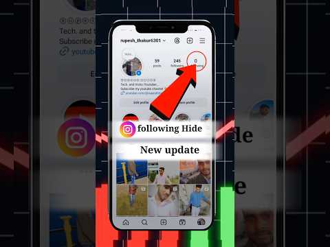 Hide Following List On Instagram #shorts #shortvideo