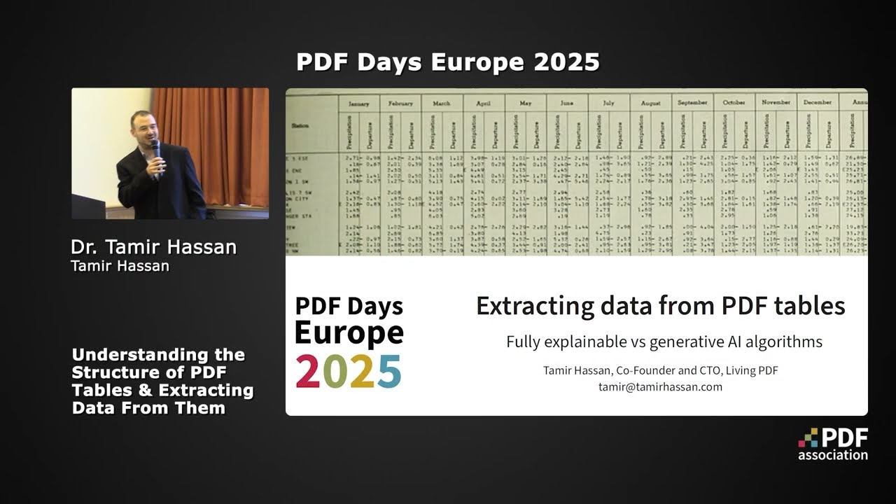 Understanding the structure of PDF tables and extracting data from them (PDF Days Europe 2025)