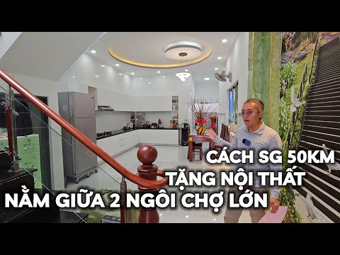 Chính chủ bán 2tỷ 090tr Nhà lầu đúc 200m2 3PN+3WC thổ cư 100% đối diện KCN lớn nhất VN ở Tây Ninh