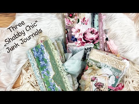 Three Shabby Chic Junk Journals (SOLD)