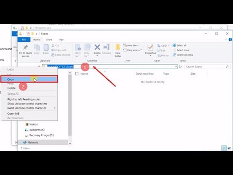 How To Setup Scanning To Network Folders Windows 10 - Sharp Copier