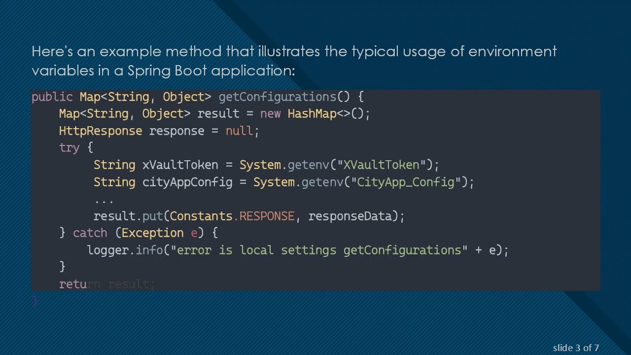 Handling Security Vulnerabilities of System.getenv() in Spring Boot with SonarQube