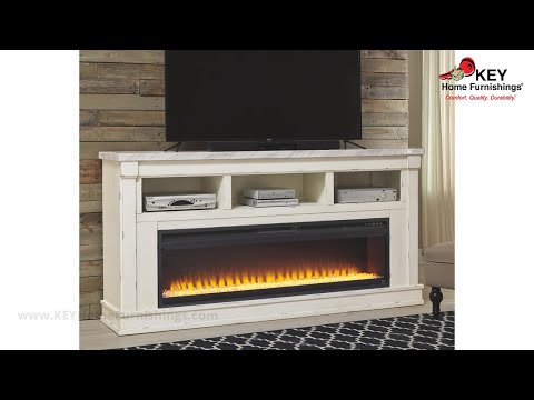 Ashley Becklyn 74Inch Tv Stand With Electric Fireplace (APK-W642-68) | KEY Home