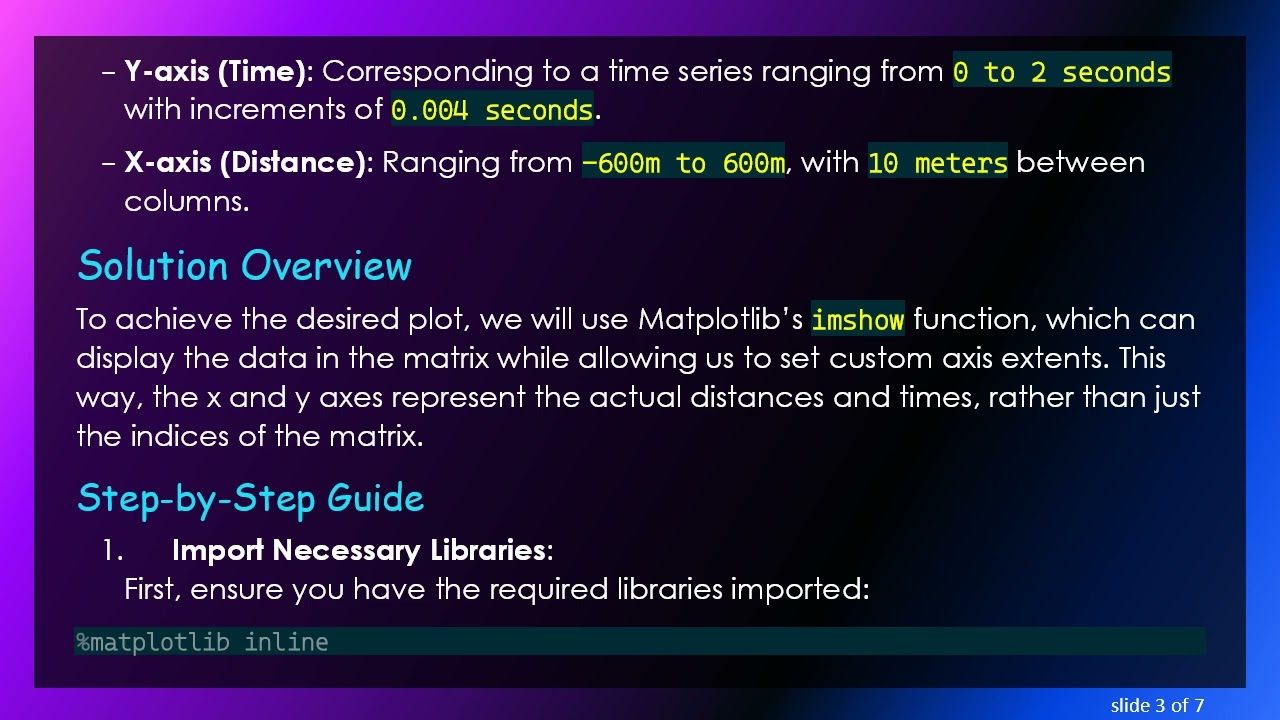 Visualizing Data: How to Create a Distance vs. Time Plot with Matplotlib