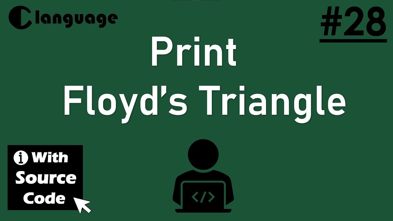 Print Floyd's Triangle || In C