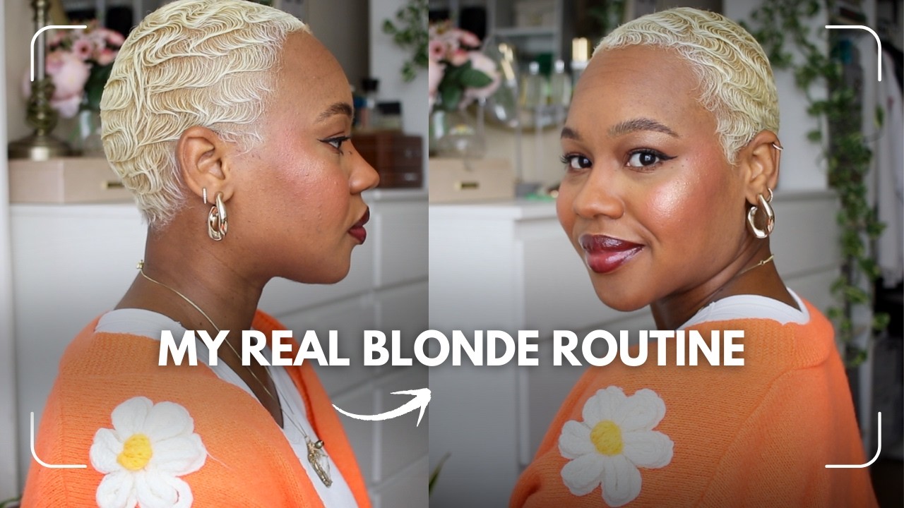 Blonde Pixie Tutorial How I Bleach Tone and Style at Home