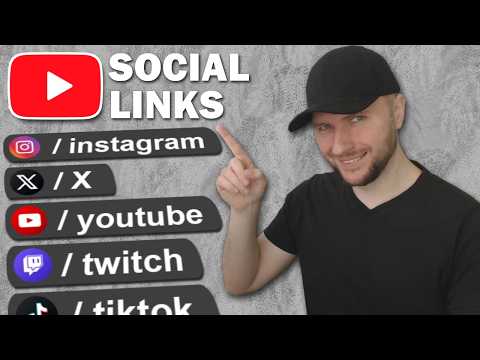 How To Add Social Media Links To YouTube Video Description