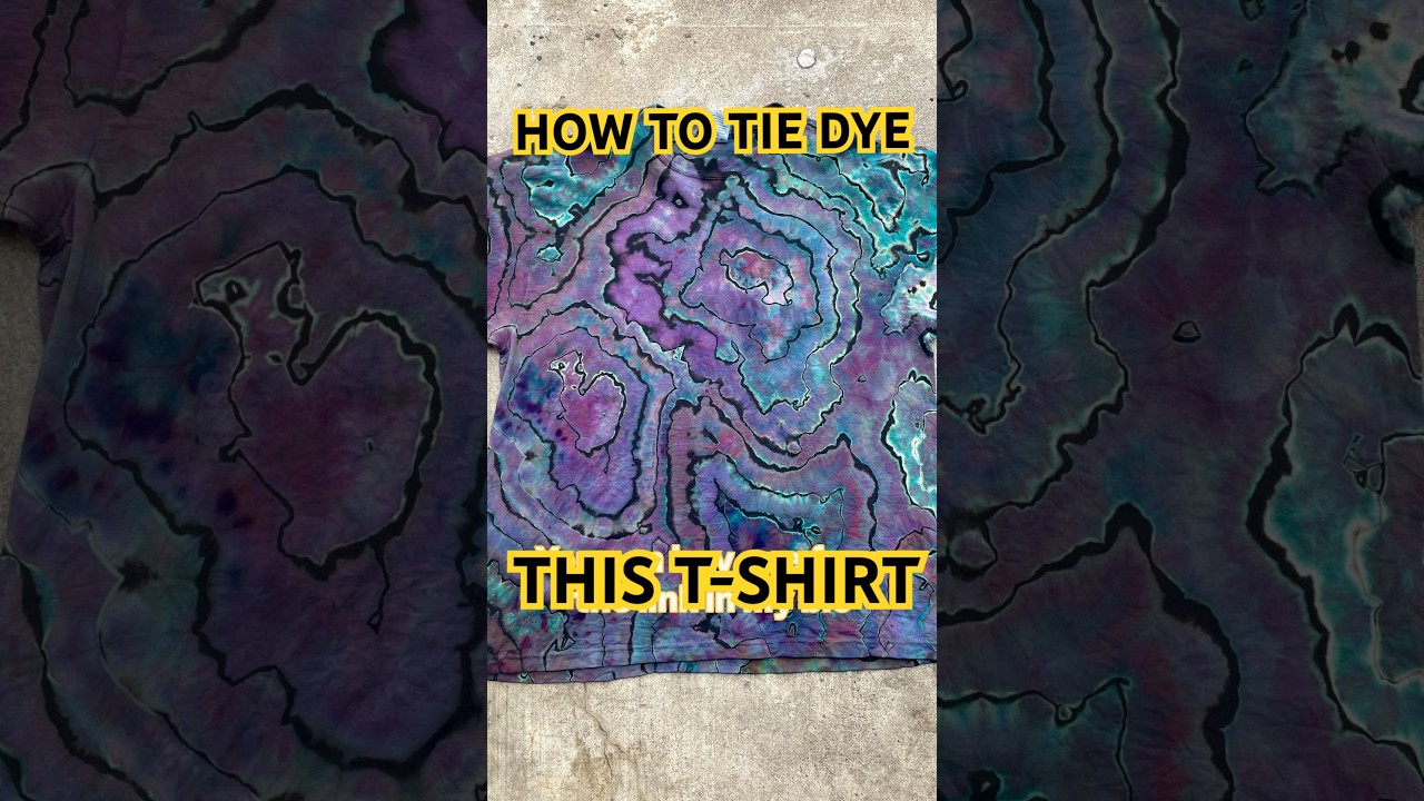 How to tie dye a Reverse Geode shirt #tiedye #diy #tutorial
