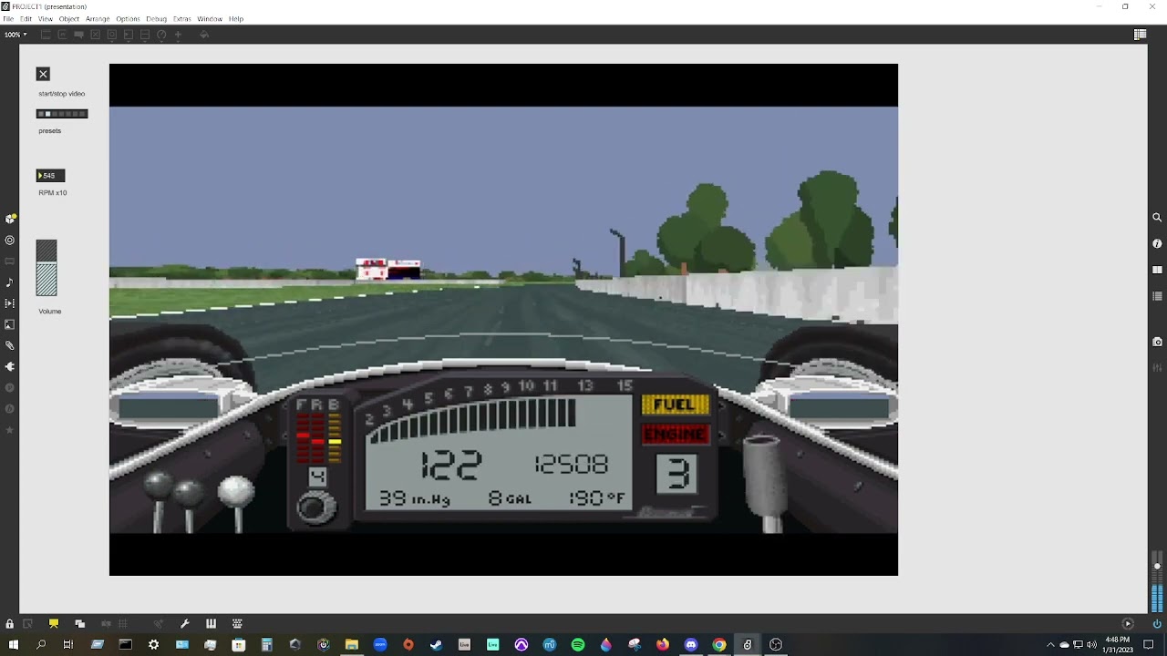 Race Engine Sound using Max/MSP Patch & Additive Synthesis